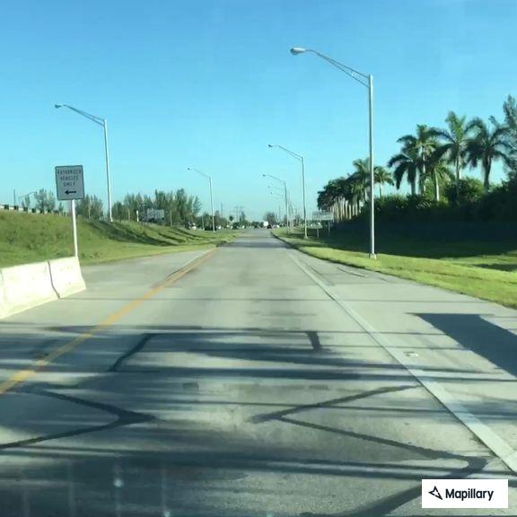 Car spun out and hit pole on Sawgrass on-ramp, Broward County FL ...
