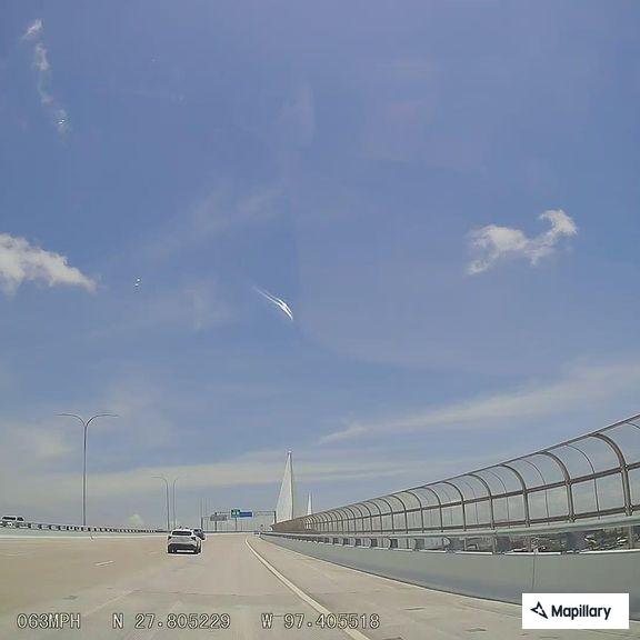 Police pursue suspect vehicle over New Harbor Bridge, Corpus Christi TX ...