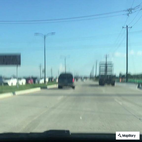 White pipes block westbound lanes on highway 380, causing hazard ...