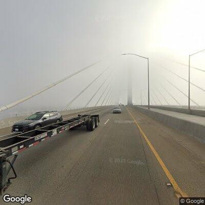 Object hits vehicle causing hazard on Long Beach bridge, Long Beach CA ...