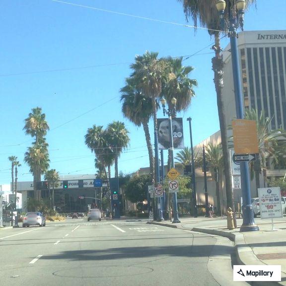 Fire at commercial building on Long Beach Boulevard, Long Beach CA ...