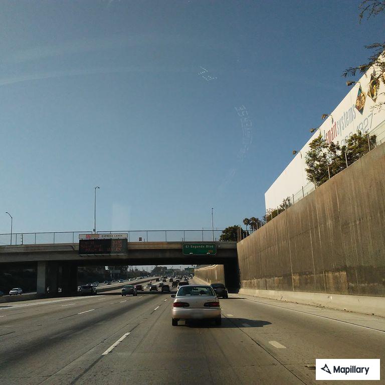Traffic collision on Harbor Freeway northbound, Los Angeles County CA ...