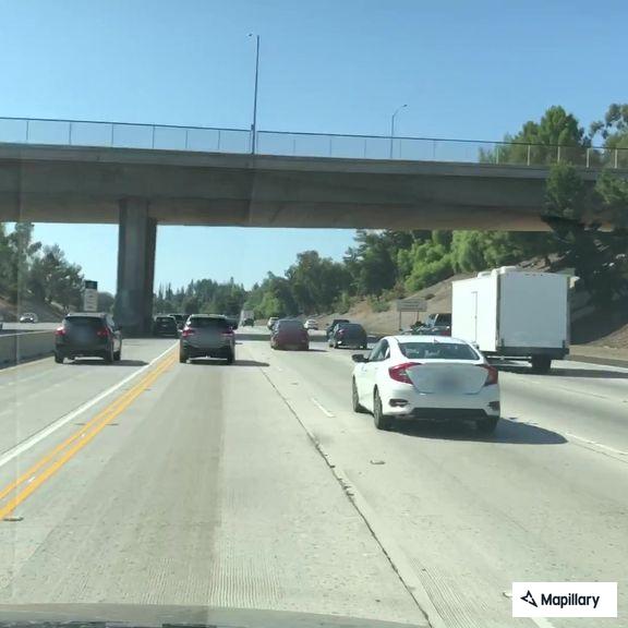 Traffic accident on westbound highway near 405 freeway, Los Angeles ...