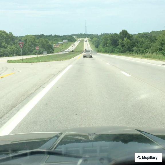 Two vehicle accident closes northbound highway lane, Springfield MO ...