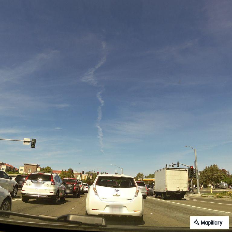 Objects in roadway create traffic hazard at intersection, Dublin CA ...