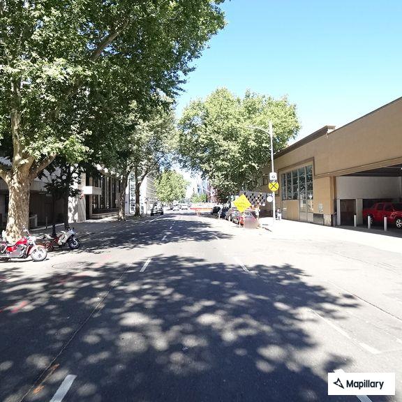 Apparent fire in southwest parking lot near Fifth and J, Sacramento CA ...