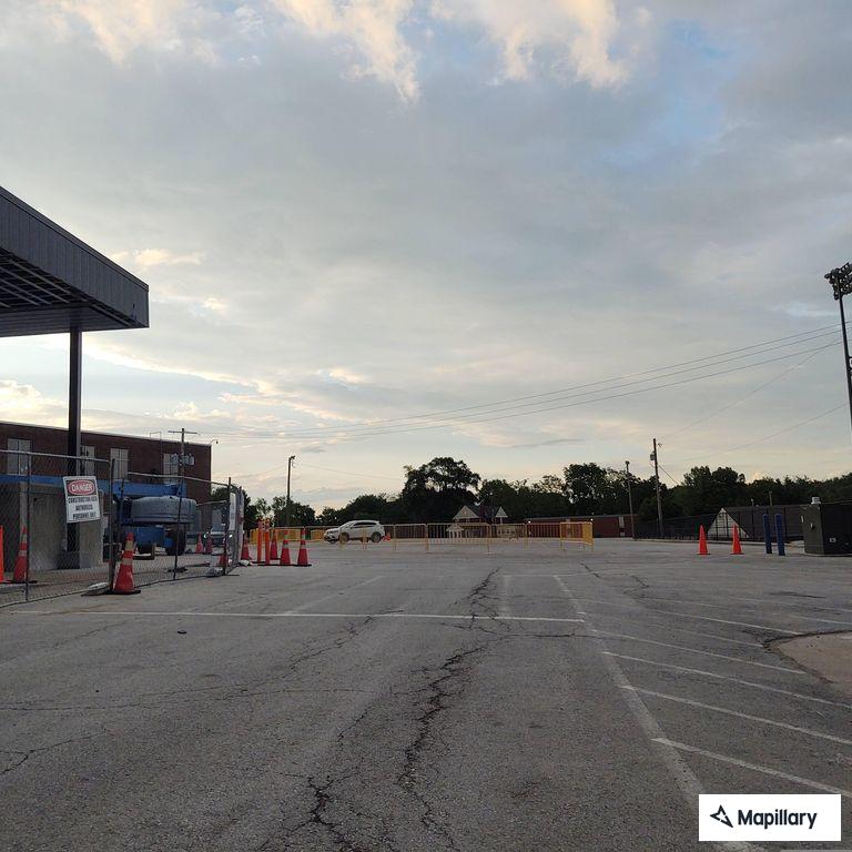 EMS unit on standby at Raytown High School football game, Raytown MO ...