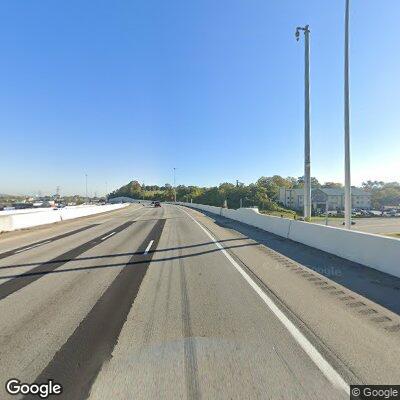 Traffic cones obstruct lane on southbound interstate highway ...