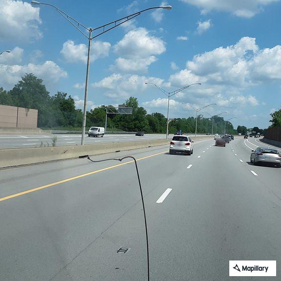 Vehicle hits highway wall on southbound interstate and flees ...