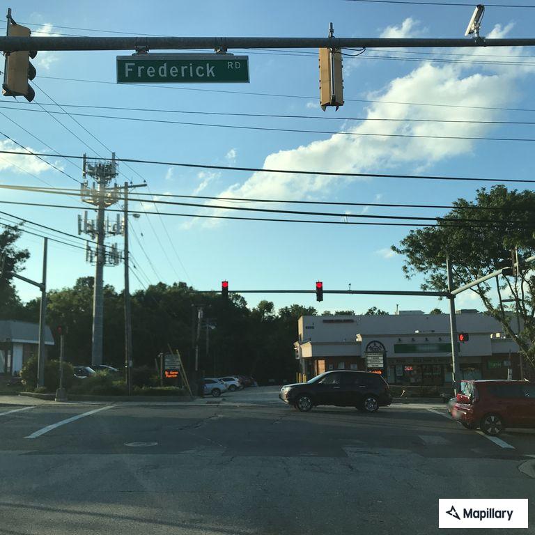 Tractor trailer stuck on bridge near Frederick Ave, Catonsville MD ...