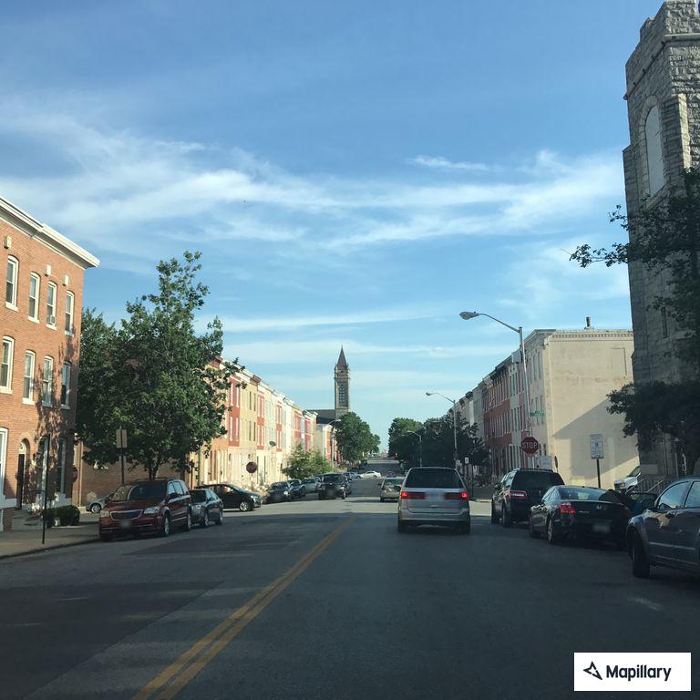 Fire truck installs smoke alarms near north caroline street, Baltimore ...