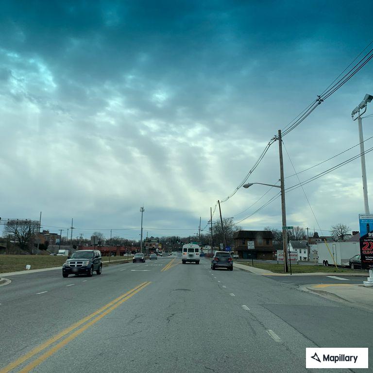 Electrical hazard caused by burned meter at intersection, Hagerstown MD ...
