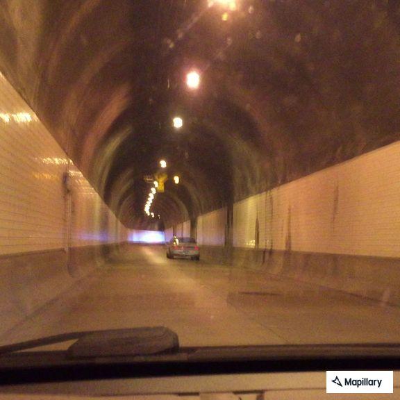 Disabled vehicle blocking traffic in Armstrong Tunnel, Pittsburgh PA ...