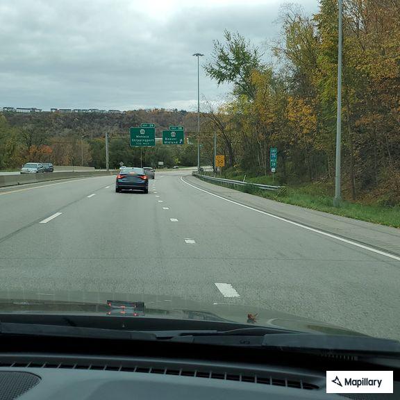 Single vehicle crash on I-376 with driver out safely, Beaver County PA ...