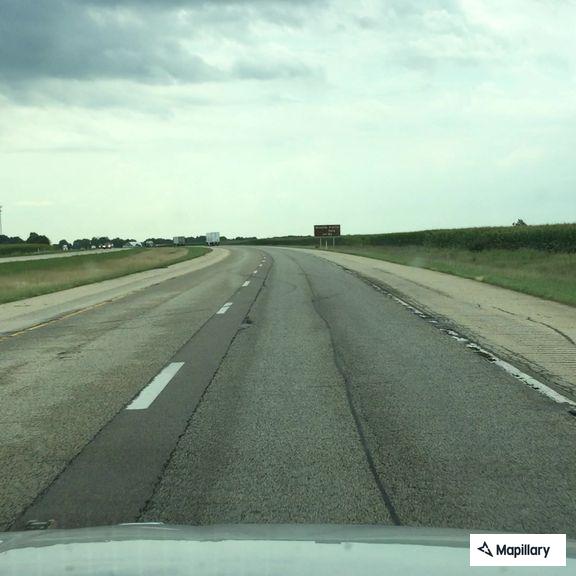 Red Nissan emits heavy smoke on highway eastbound, Peoria County IL ...