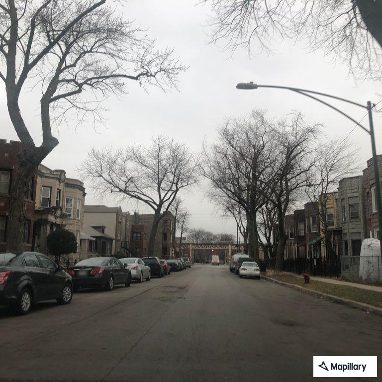 Fire visible on second floor of residential building, Chicago IL ...