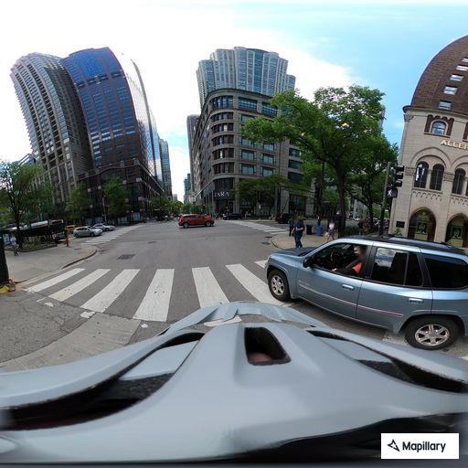 Traffic incident involving CTA bus near Michigan and Huron, Chicago IL ...