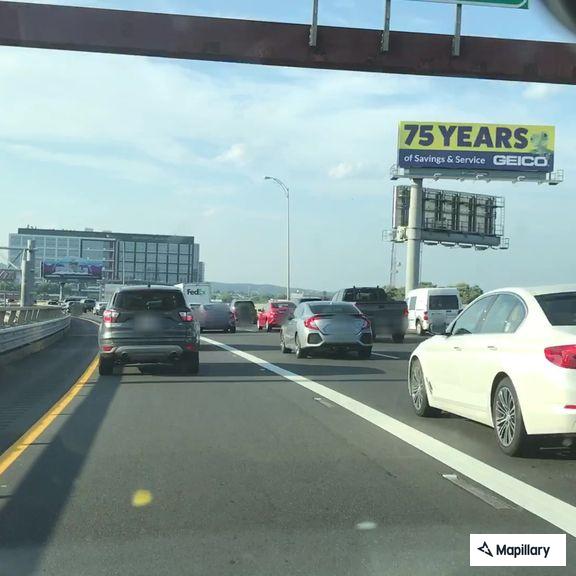 Disabled vehicle and debris block lane on highway near charlestown ...