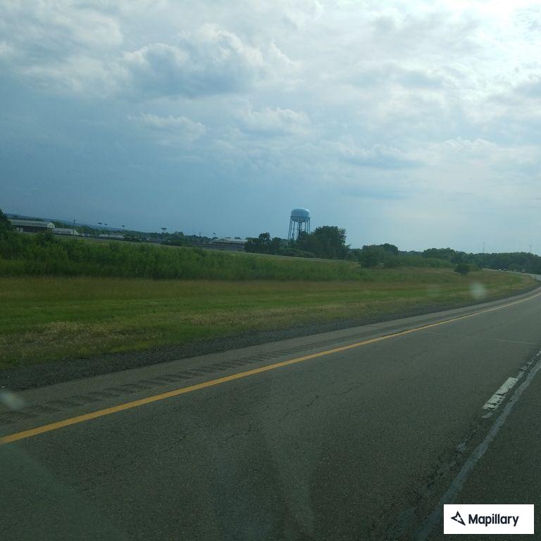 Red car crashes into guardrail near exit 53 on interstate 90, Jamestown ...