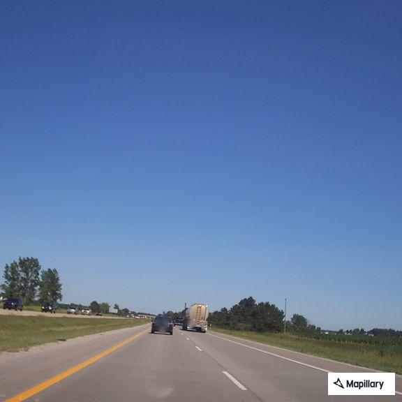 Silver car swerving across lanes on highway in Michigan, Bay County MI ...