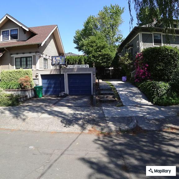 Gray SUV Illegally Parked Facing Wrong Way at Intersection, Portland OR ...