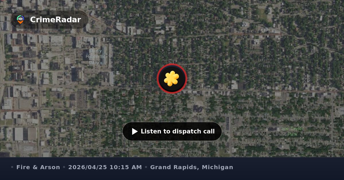 Illegal outdoor fire on Martin Luther King Jr Street, Grand Rapids MI ...