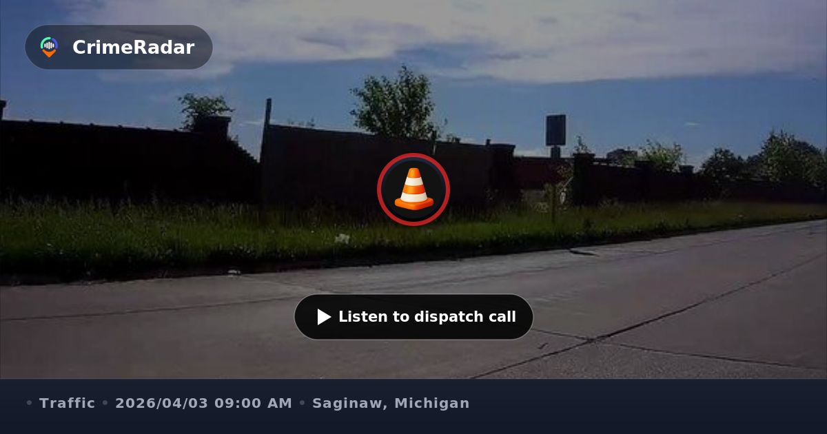 Two-car crash with woman reporting chest pain, Saginaw MI | CrimeRadar