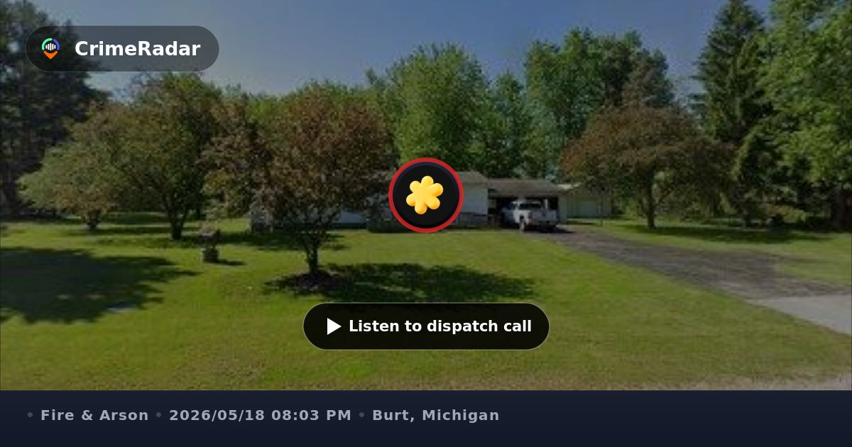 Possible house fire on Fergus Road in Albee Township, Burt MI | CrimeRadar