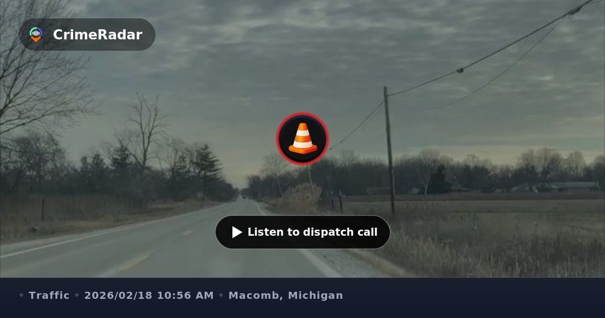 Officer checks malfunctioning traffic light, Macomb County MI | CrimeRadar