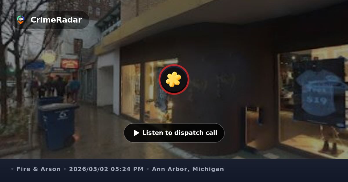Work truck on fire in Target parking lot, Ann Arbor MI | CrimeRadar