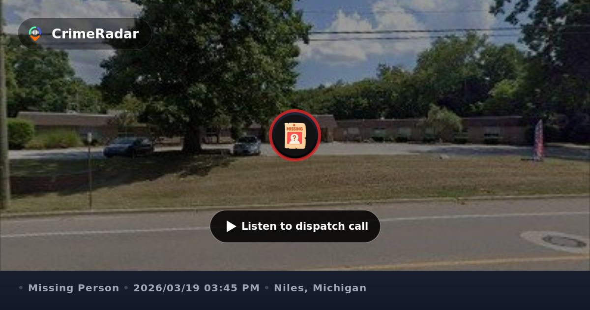 Resident missing from Niles Care Center, Niles MI | CrimeRadar