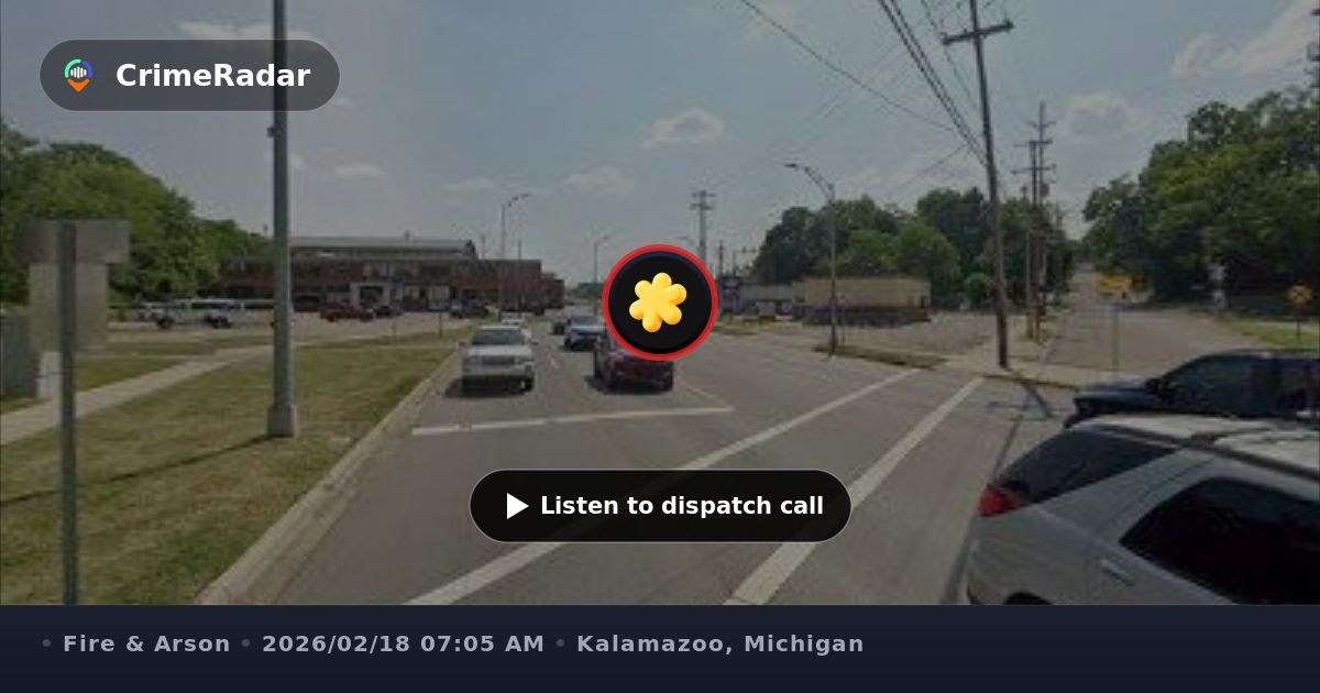 Large commercial building fire with heavy smoke, Kalamazoo MI | CrimeRadar
