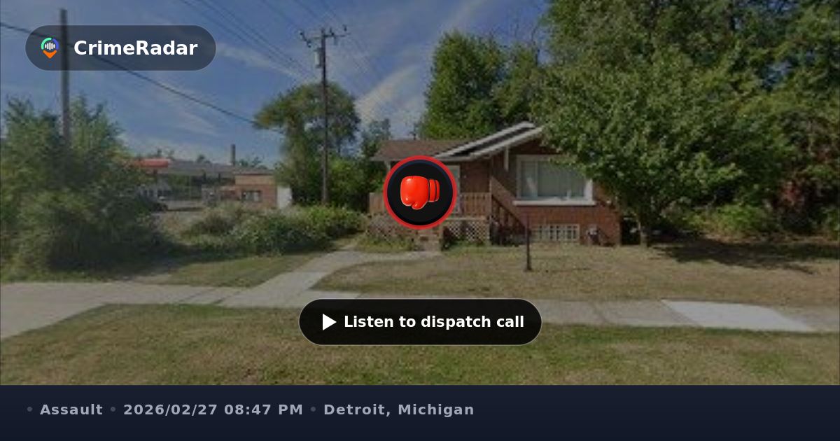 Older man hit in head with mop at Mark Twain home, Detroit MI | CrimeRadar