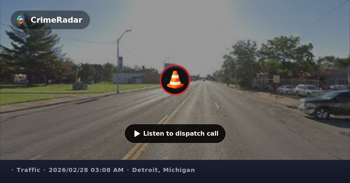 Officers providing traffic control at intersection, Detroit MI | CrimeRadar