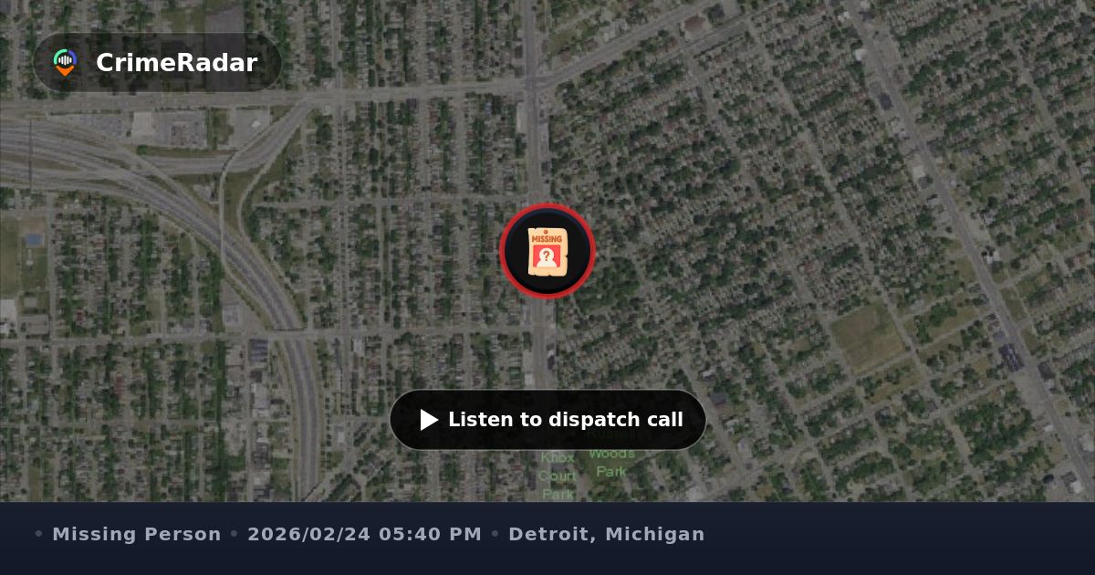 Eleven-year-old child reported missing in Detroit, Detroit MI | CrimeRadar