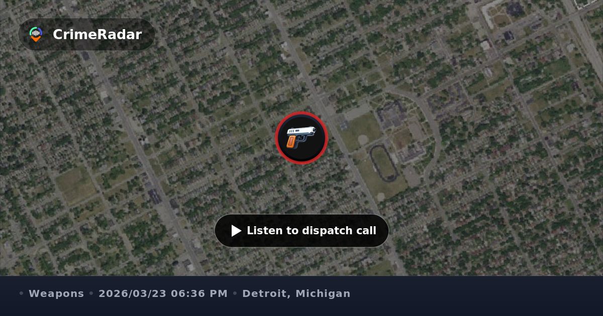 Follow-up stop tied to earlier non-fatal shooting, Detroit MI | CrimeRadar