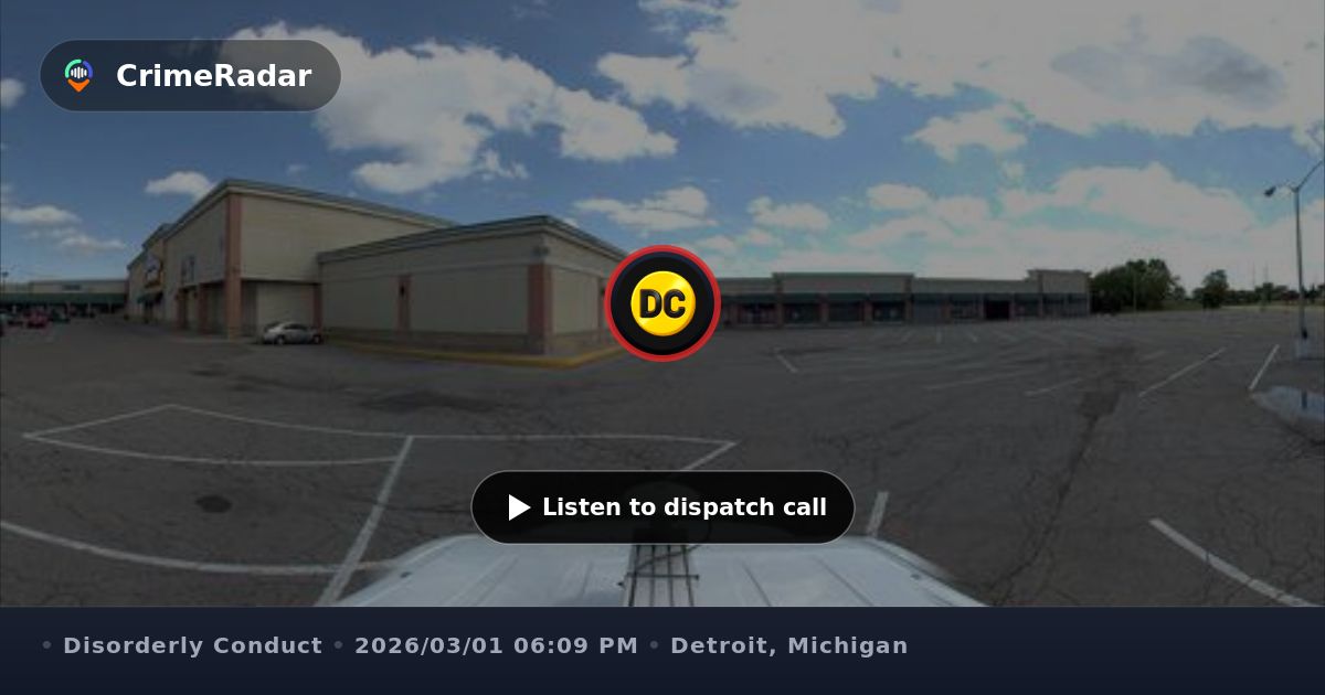 Disturbance reported at Popeyes on East Warren, Detroit MI | CrimeRadar