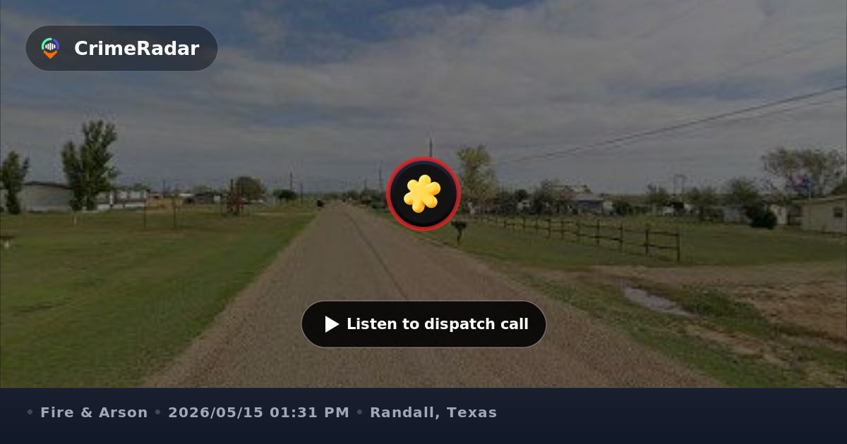 Grass fire near River Falls and Circle J Road, Randall County TX ...
