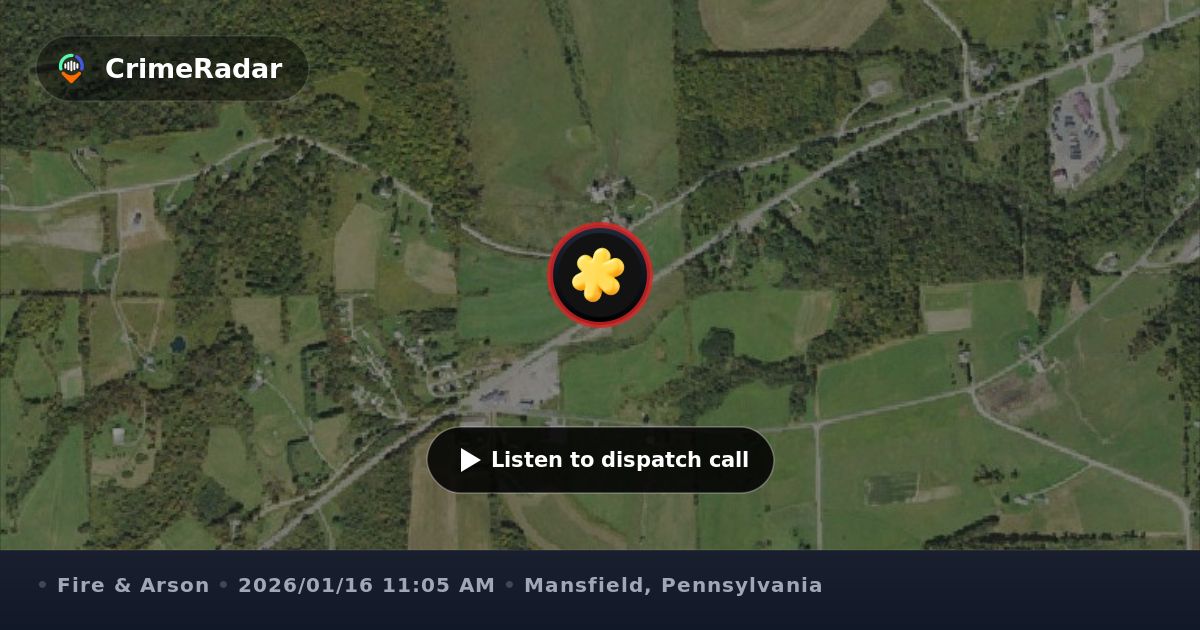 Faulty smoke detector triggers alarm near Valley Rd, Mansfield PA ...