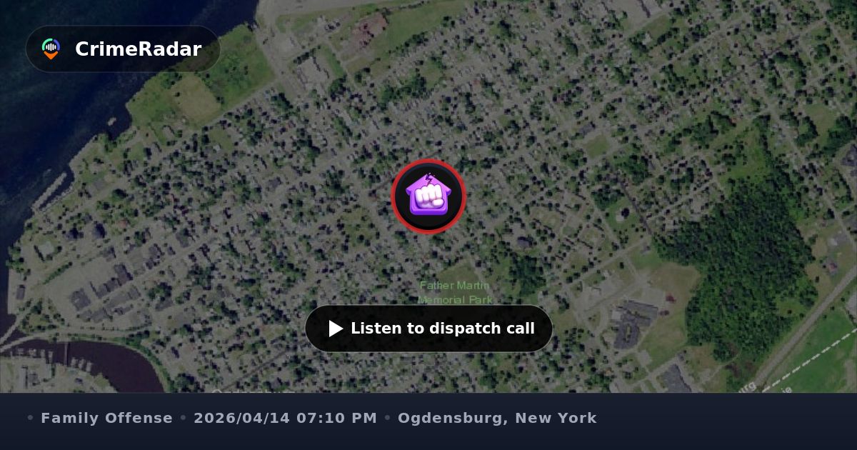 Domestic dispute with yelling reported on Belmont Court, Ogdensburg NY ...