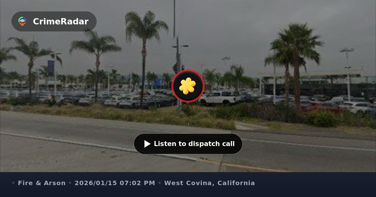 Fire extinguished near I-10 and Vincent Avenue, West Covina CA | CrimeRadar