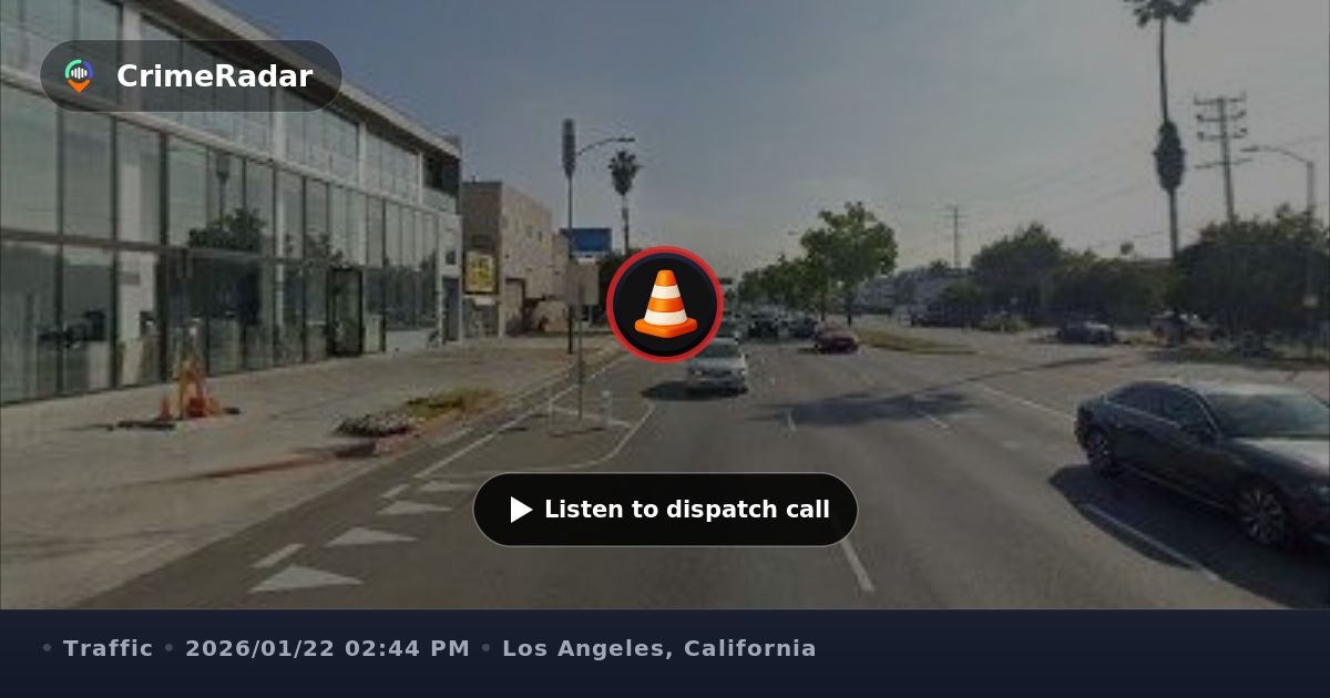 Traffic collision near Venice Blvd causes lane closure, Los Angeles CA ...