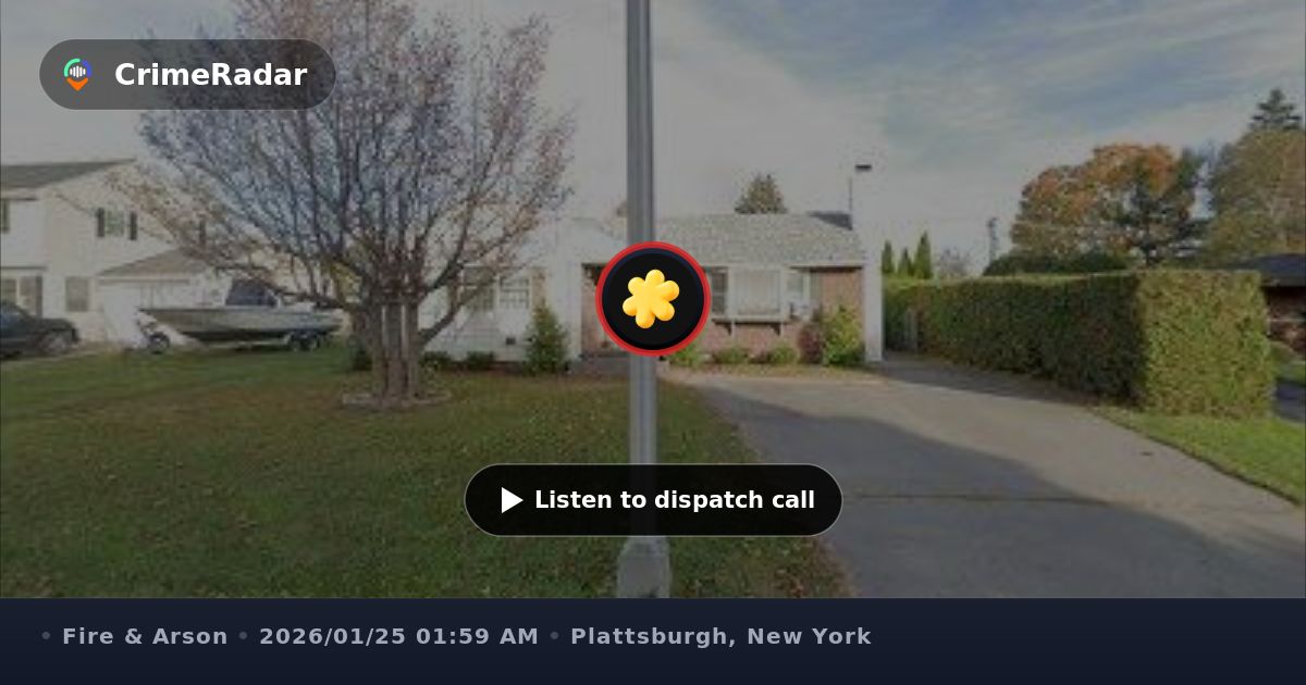 Smoke reported at home near Lexington Ave, Plattsburgh NY | CrimeRadar