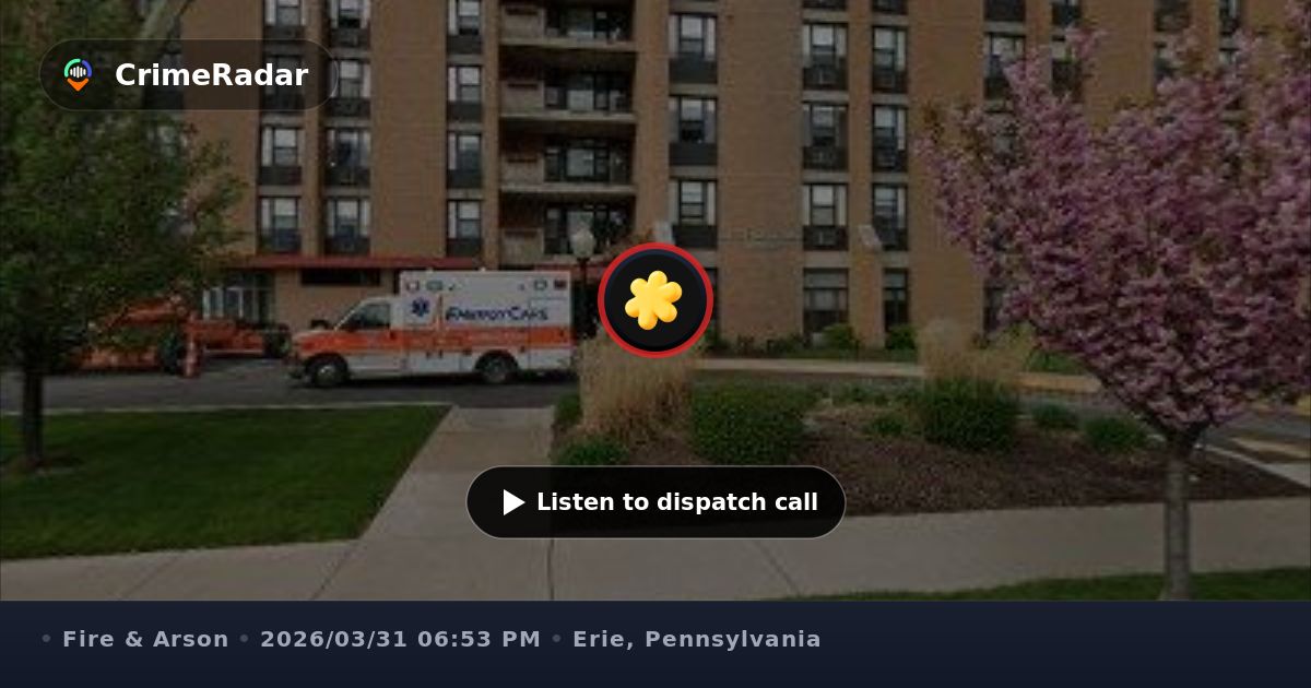 High-rise fire alarm at East 6th Street building, Erie PA | CrimeRadar