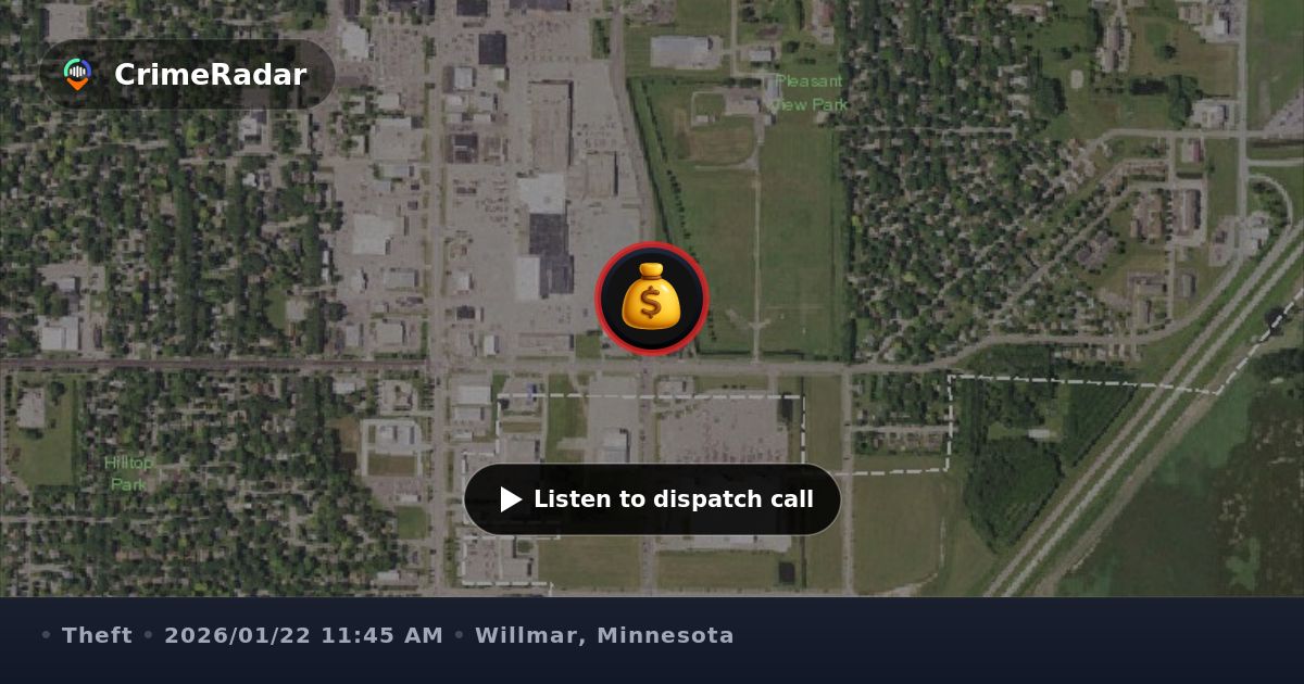 Possible theft reported near 1st St S, Willmar MN | CrimeRadar