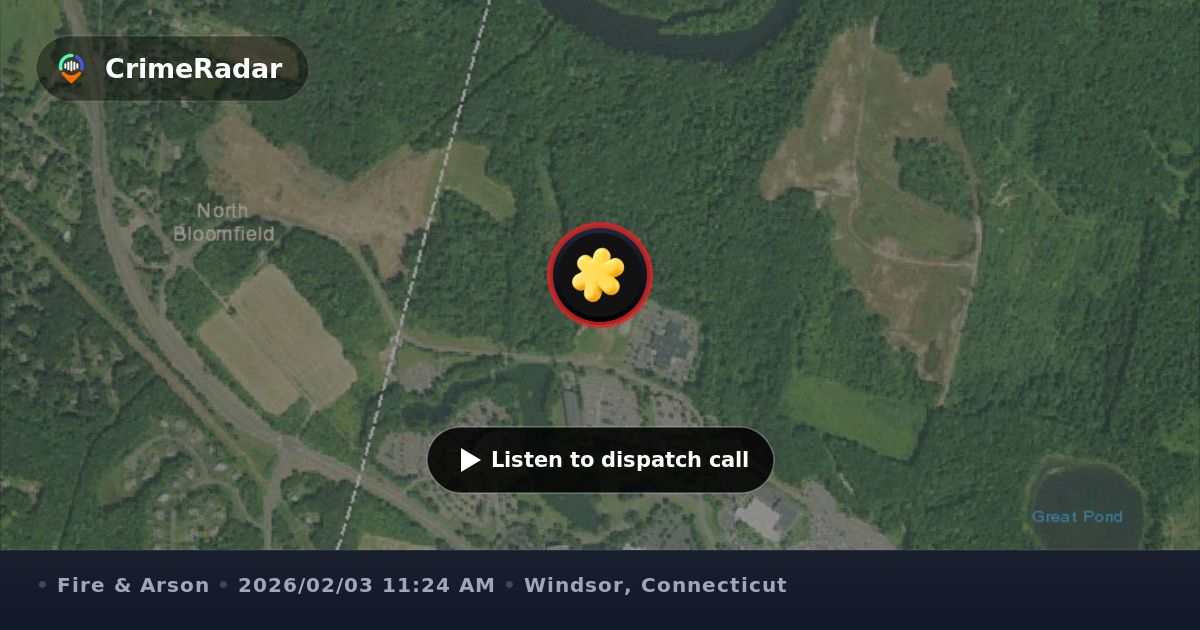 Fire alarm reported near Blue Hills Avenue, Windsor CT | CrimeRadar