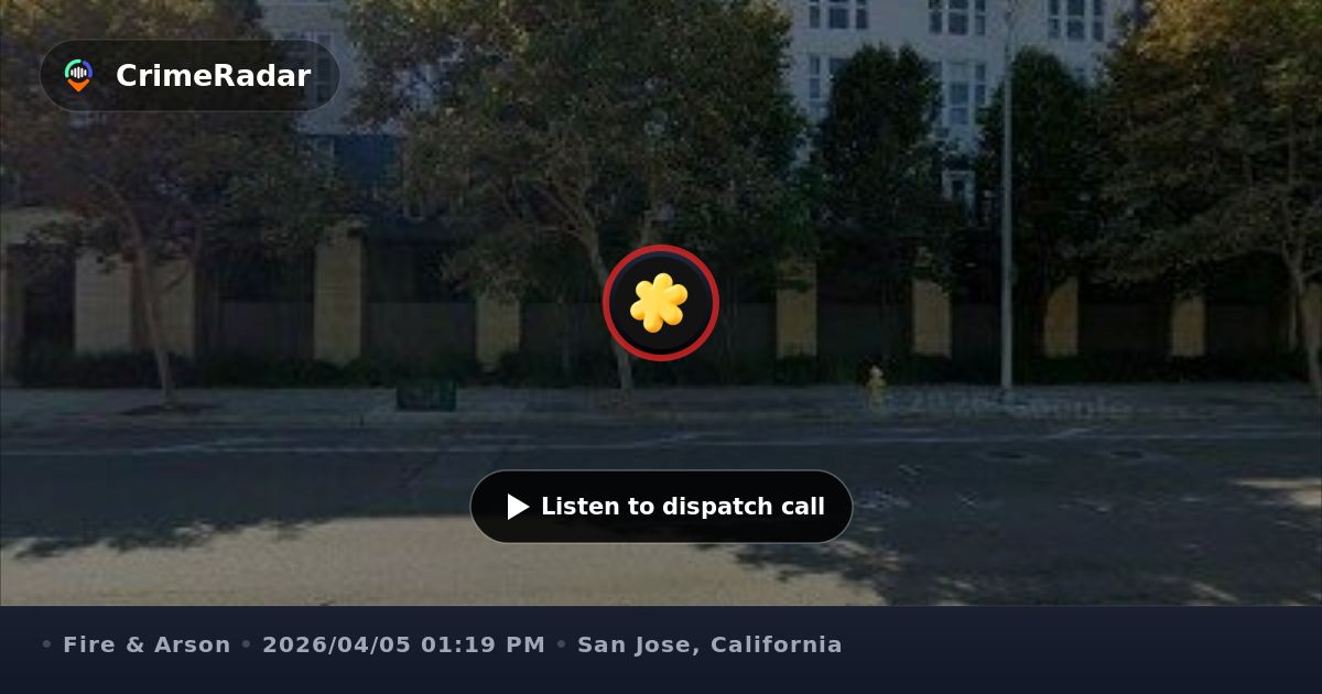 Structure fire reported at Domain Apartments, San Jose CA | CrimeRadar