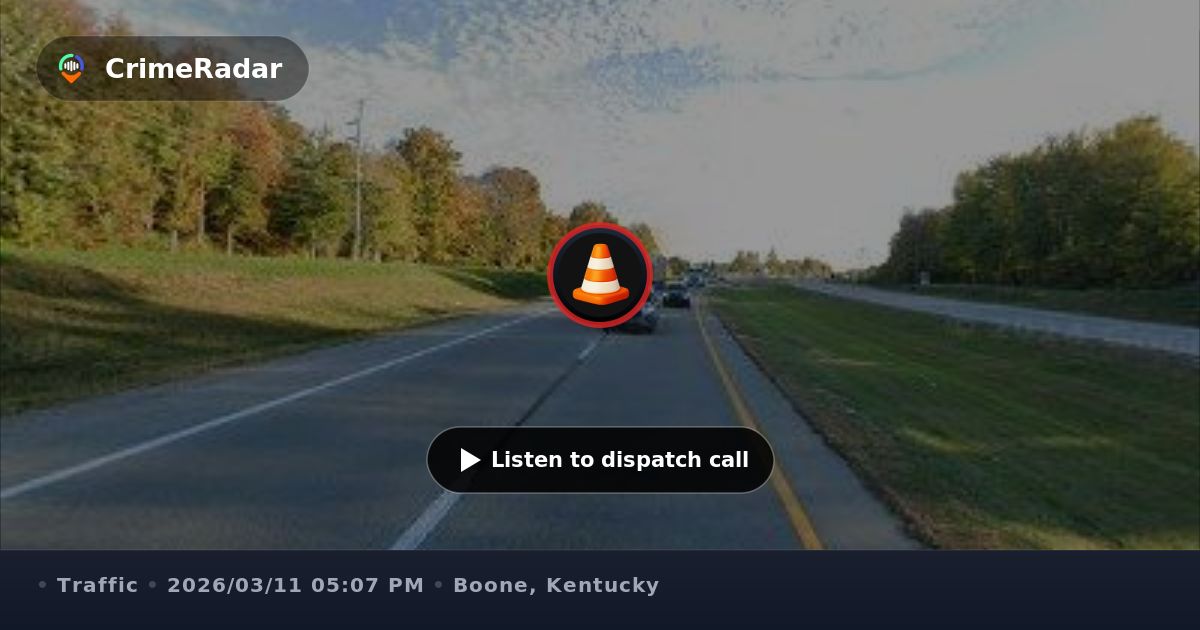 Semi truck stopped on highway shoulder, Boone County KY | CrimeRadar