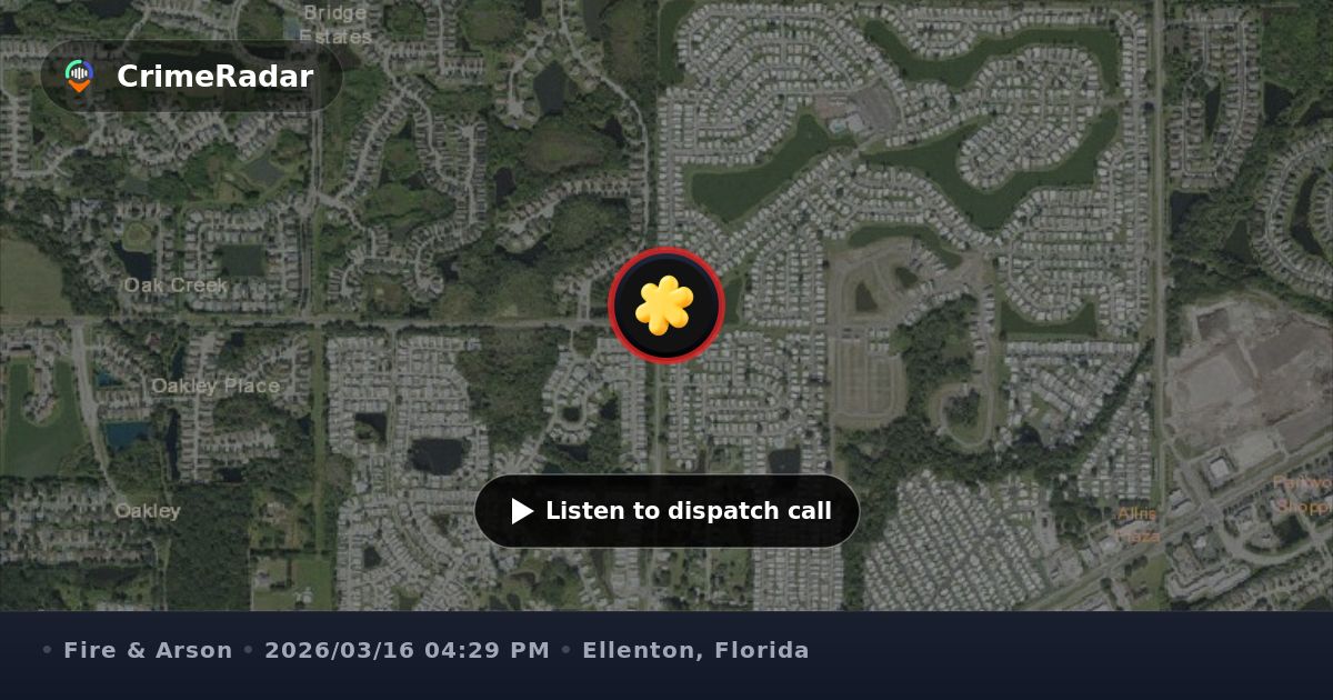 Small outside fire and strange odor at mobile home, Ellenton FL ...