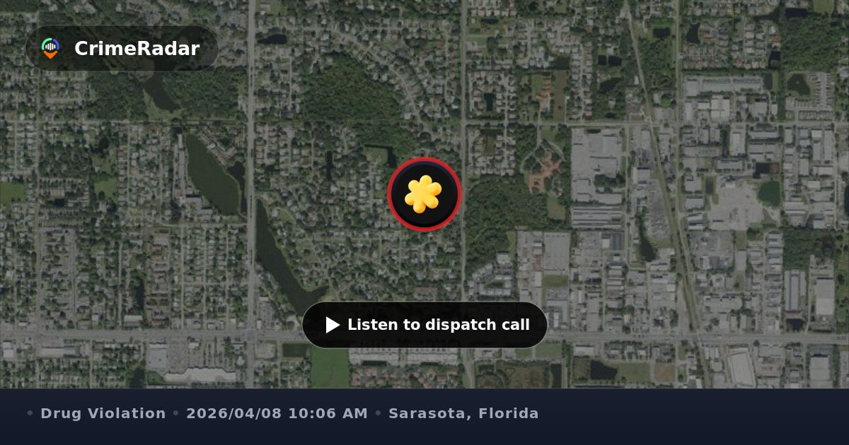 Overdose patient stabilized after Narcan use, Sarasota FL | CrimeRadar